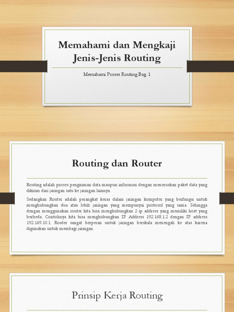 Konsep Routing - p9 1630845183 | PDF | Metode & Bahan Ajar