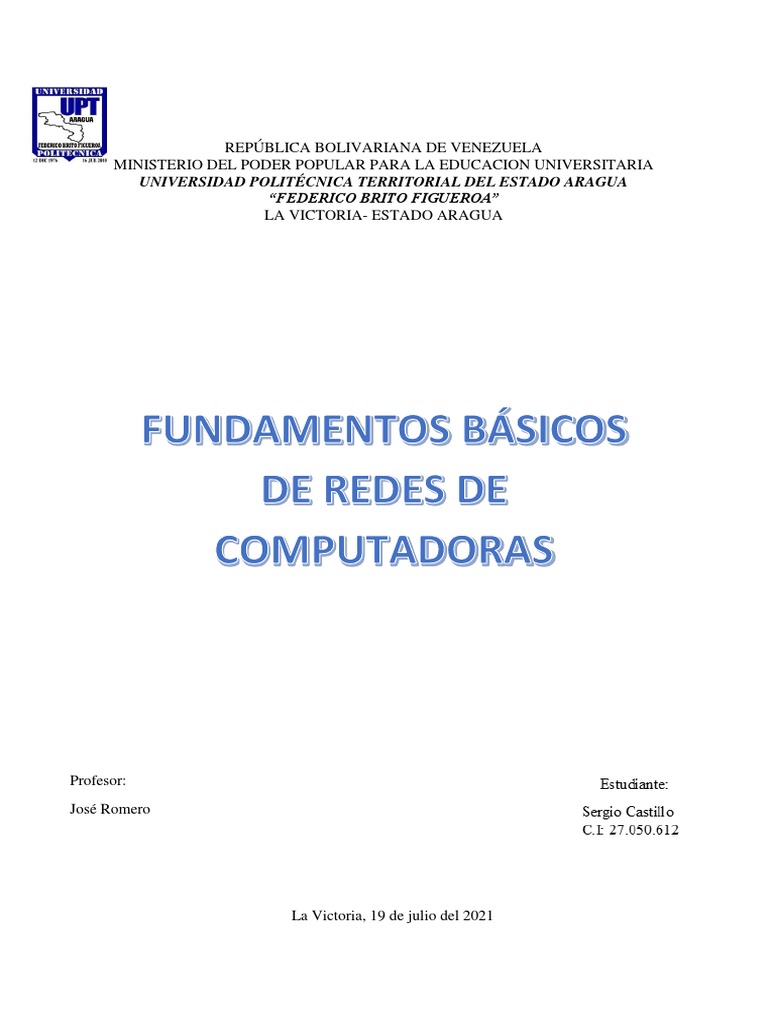 Fundamentos Básicos de Redes de Computadoras | PDF | Topología de la ...