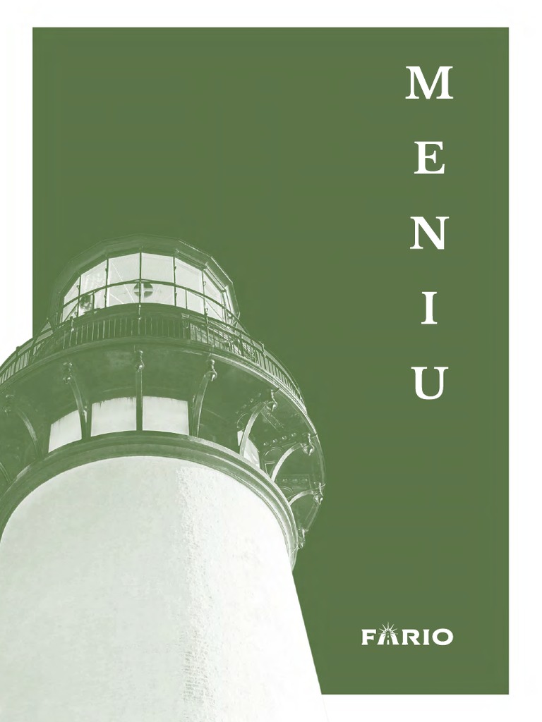 Meniu Fario Restaurant 2021 | PDF