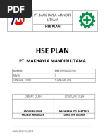 HSE PLAN. Contoh | PDF