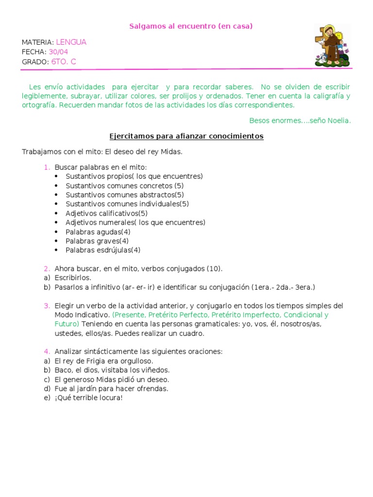 Lengua 6to. C 30 - 4 | PDF | Artes del Lenguaje y Comunicación ...