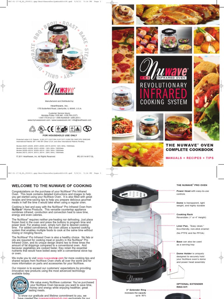 NuWave Pro Manual | PDF | Sausage | Steak