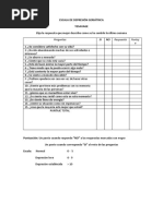 Escala de Depresión Geriátrica Yesavage | PDF