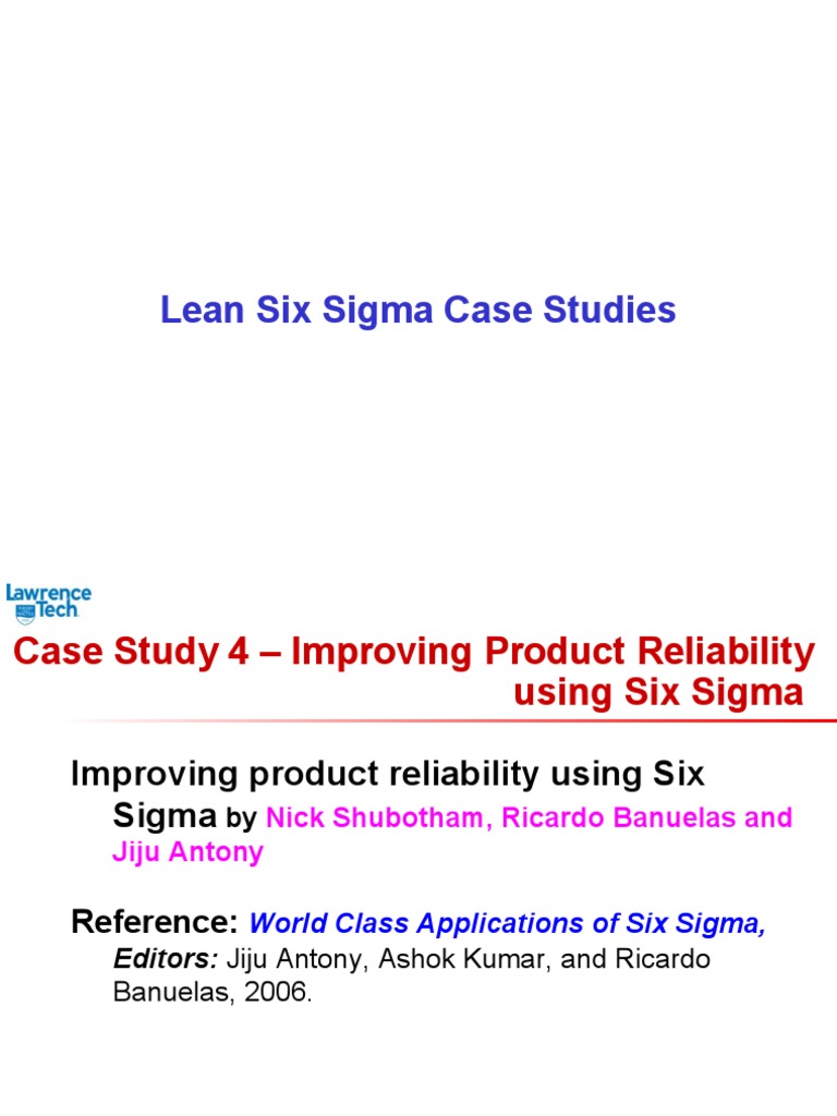 Lean Six Sigma Case Studies | PDF