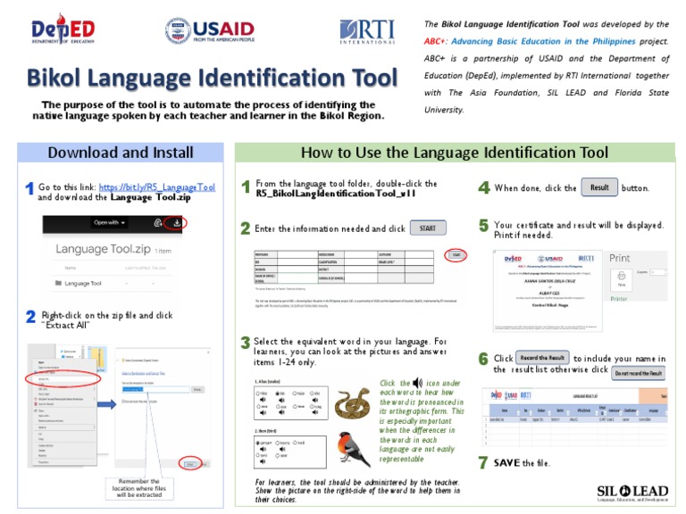 and Install How To Use The Language Identification Tool | PDF ...
