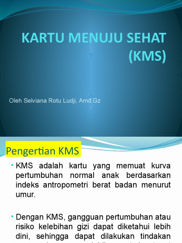 KARTU MENUJU SEHAT, KMS Baru | PDF