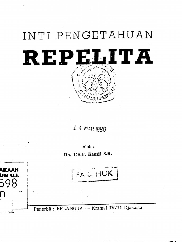Repelita: Inti Pengetahuan | PDF