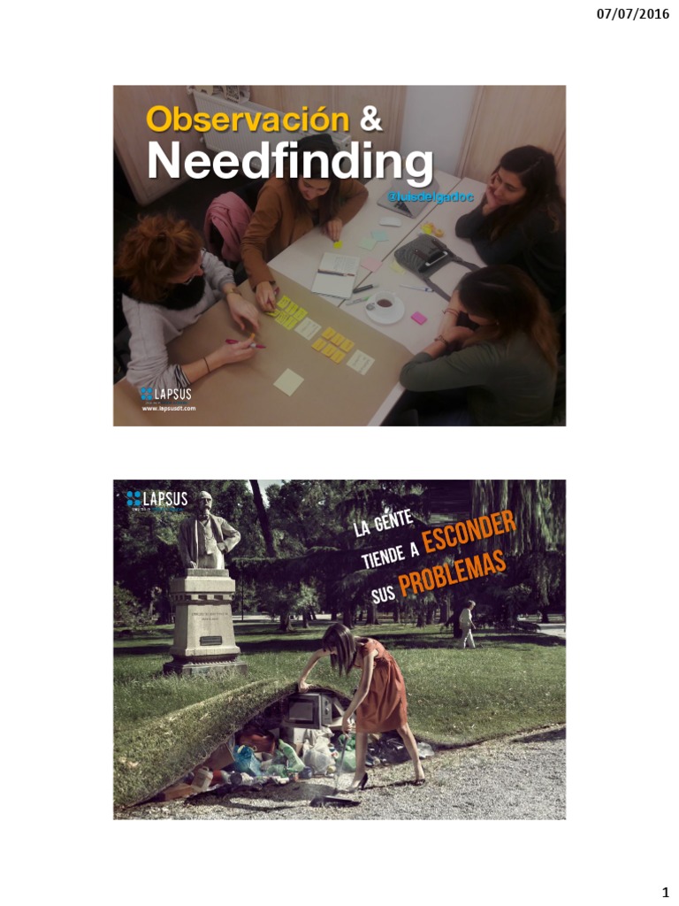 Sesión 3 Taller Observación y Needfinding | PDF | Informática