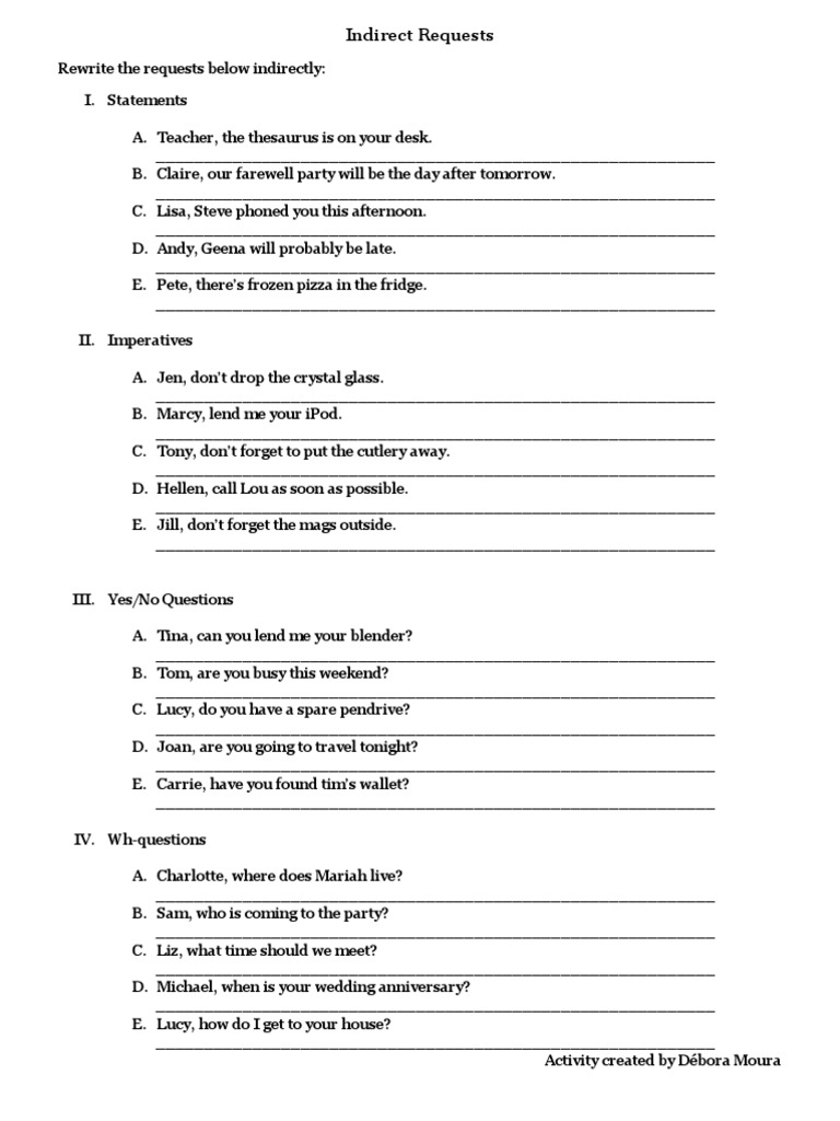 Indirect Requests | PDF