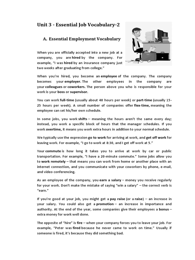 Unit 3 English For Business English | PDF | Employment | Board Of Directors