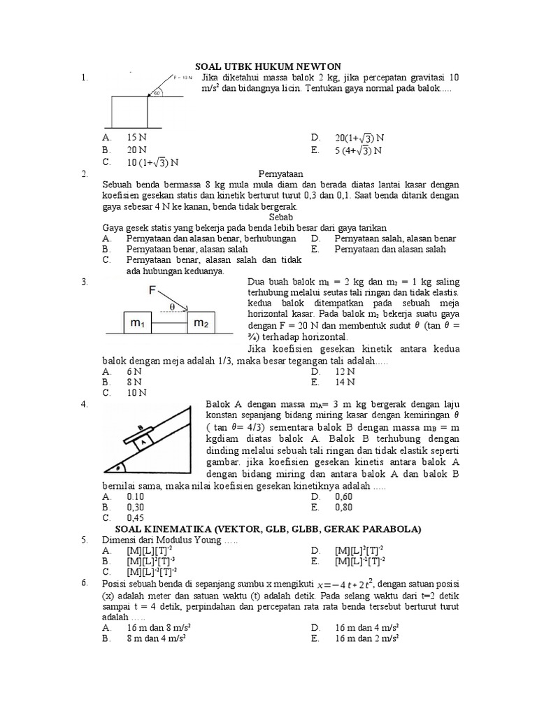 Latihan Soal Utbk 2021 | PDF