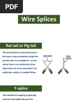 Common Electrical Wire Splices and | PDF | Electrical Wiring | Wire