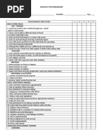 PECD - CHECKLIST-Assessment Summary English Version | PDF | Verb | Hand