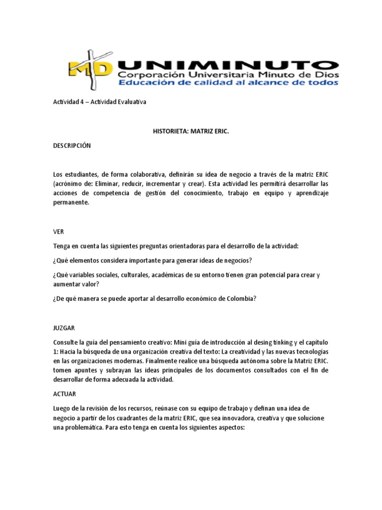 Actividad 4 Matriz Eric | PDF