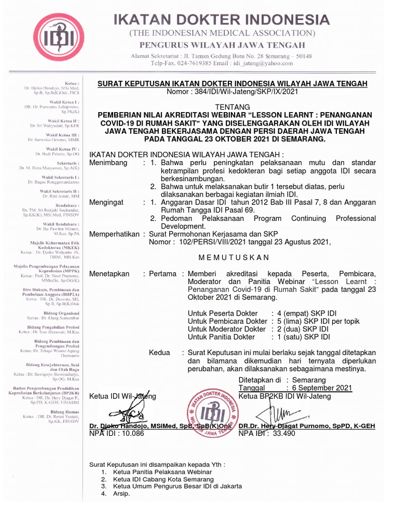 384 SK SKP Idi Jateng - Persi | PDF