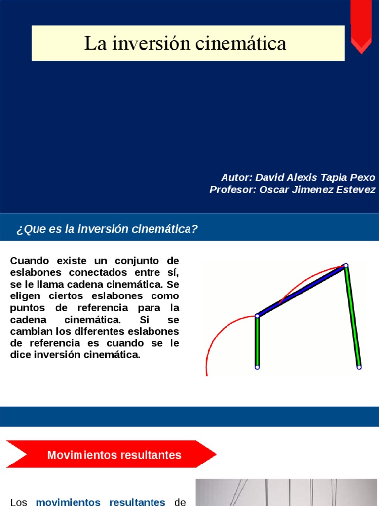 Inversión Cinemática Presentación. | PDF