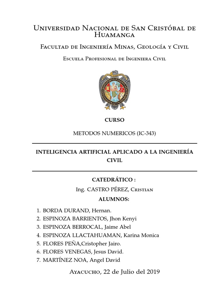 Inteligencia Artificial Aplicado A La Ingenieria Civil | PDF ...