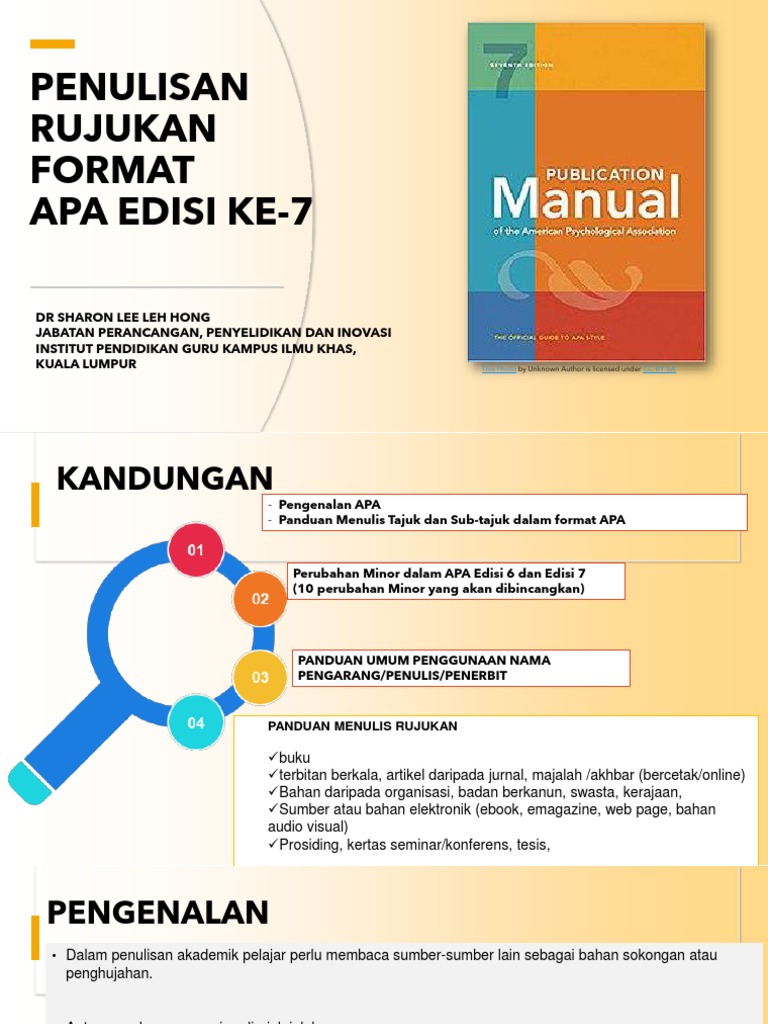 Penulisan Rujukan Apa 7 | PDF