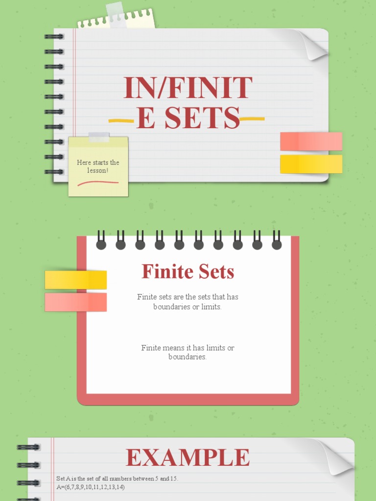 Finite and Infinite Sets | PDF