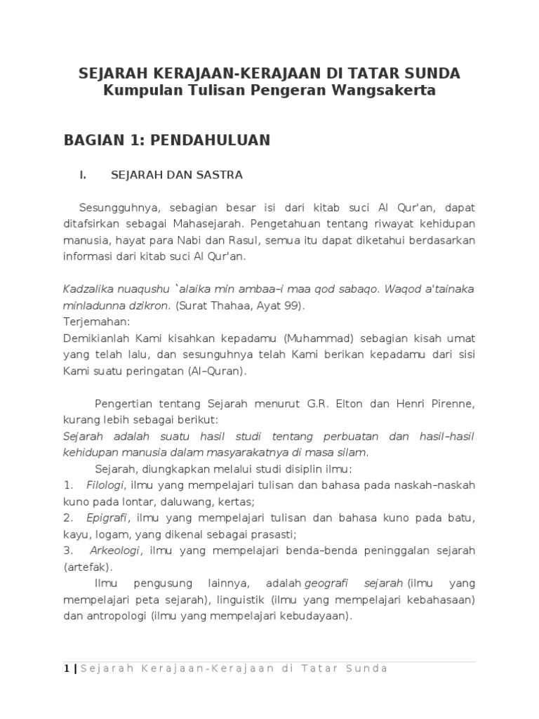 Buku - Sejarah Kerajaan Tatar Sunda | PDF | Sejarah