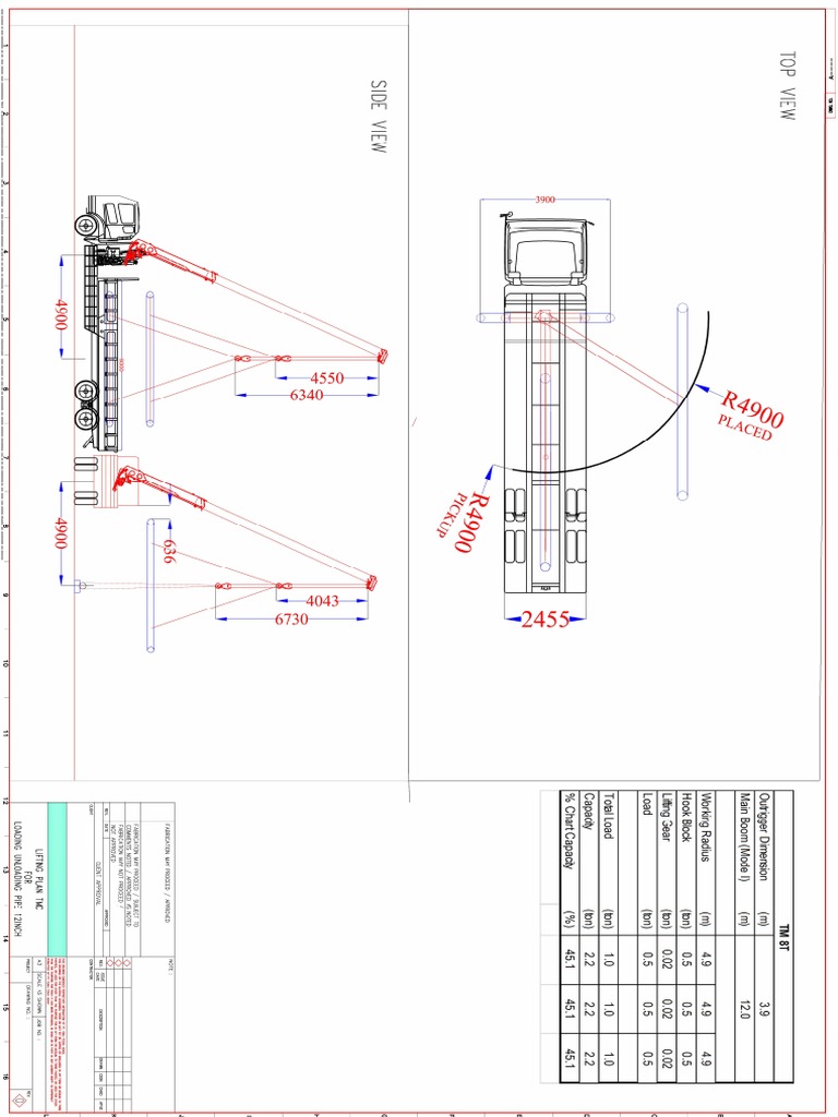 Lifting Plan TMC For Pipe 12inch | PDF