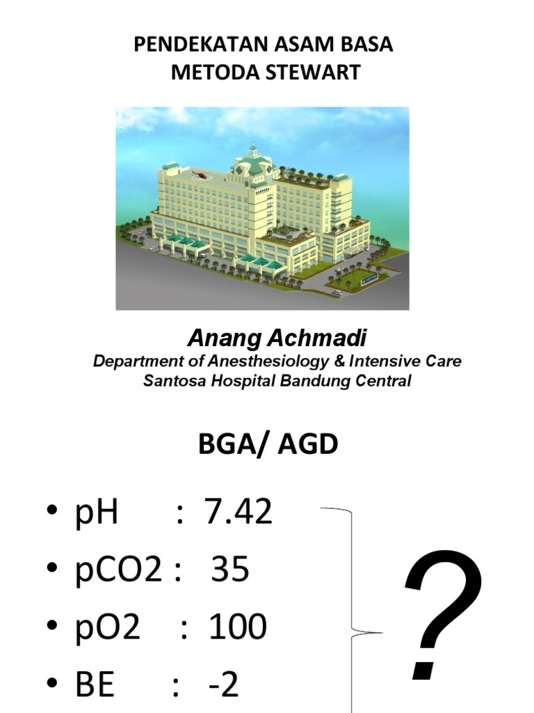 Pendekatan Asam Basa Metoda Stewart | PDF | Bicarbonate | Chloride