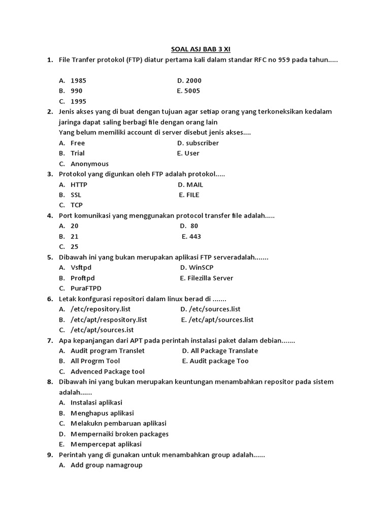 Soal Latihan BAB 3 Jimmi | PDF