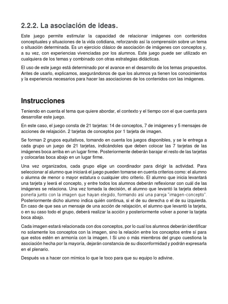 Asociación de Ideas | PDF | Cognición