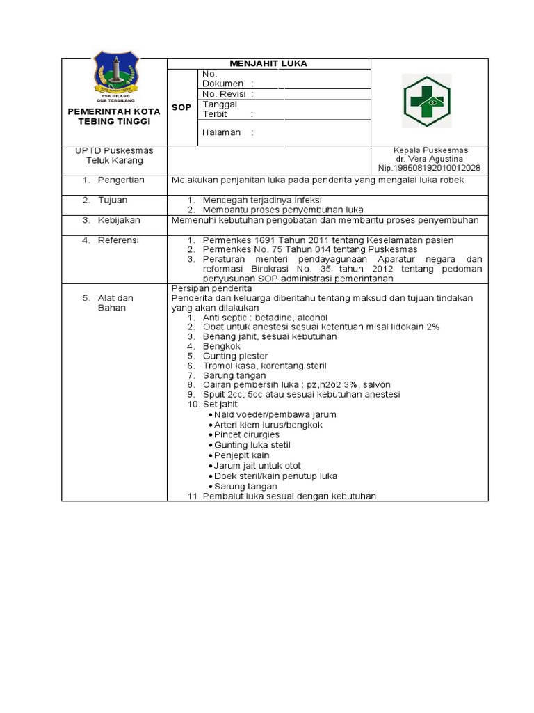 SOP HEACTING. Kak Eci | PDF | Sains & Matematika