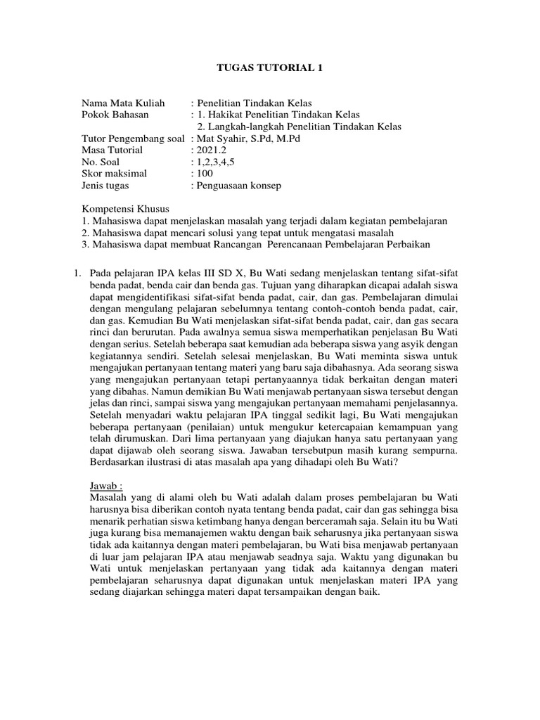 Ut Tugas 1 PTK | PDF | Karier & Perkembangan