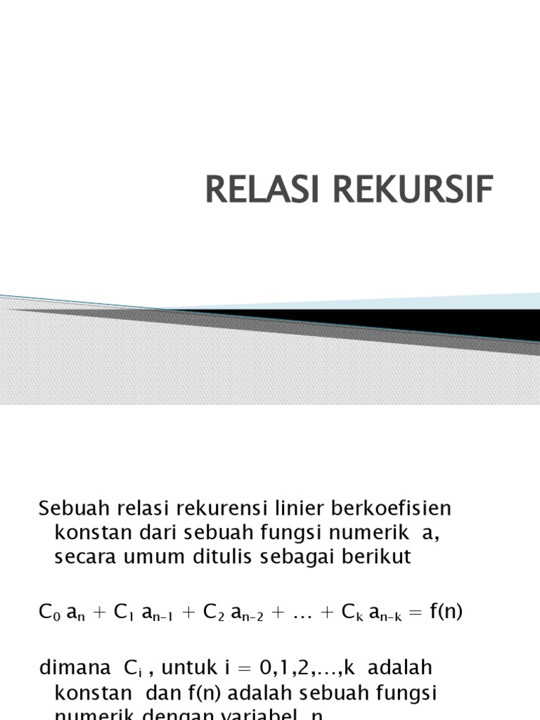 Pert12-Relasi Rekursif | PDF