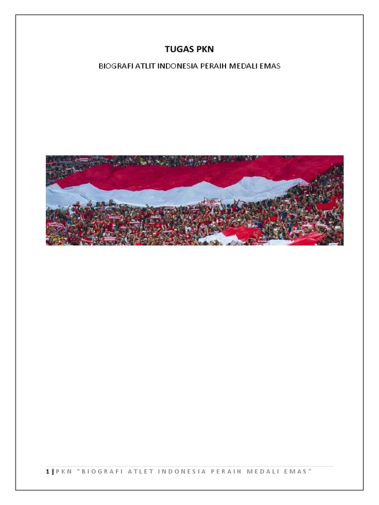 Biografi Atlet Indonesia Berprestasi Pdf