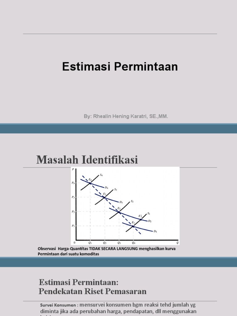 Bab 5. Estimasi Permintaan | PDF | Metode & Bahan Ajar