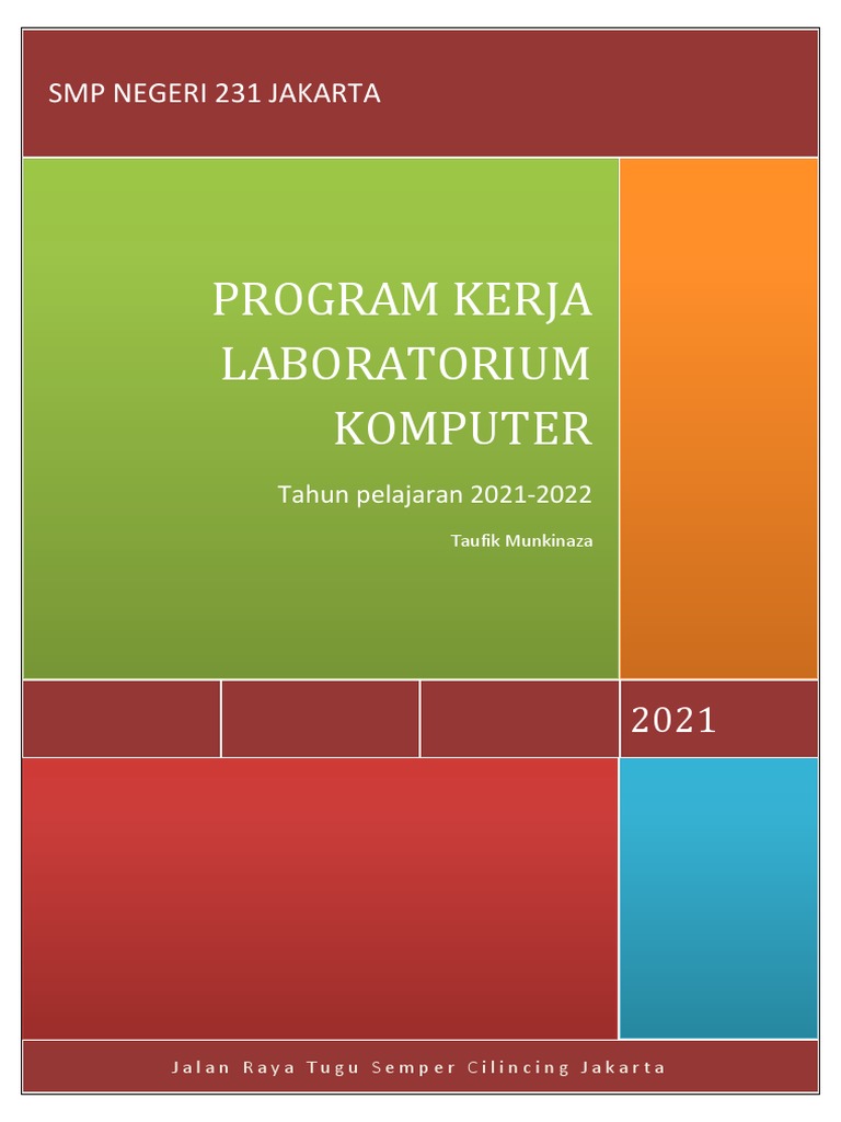 Program Kerja Lab Komputer SMPN 231 Jakarta | PDF