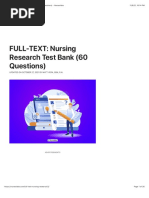 Nursing Research Test Bank (20 Questions) - Nurseslabs | PDF ...