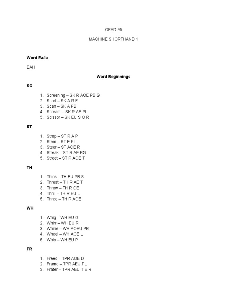 Machine Shorthand II | PDF | Art