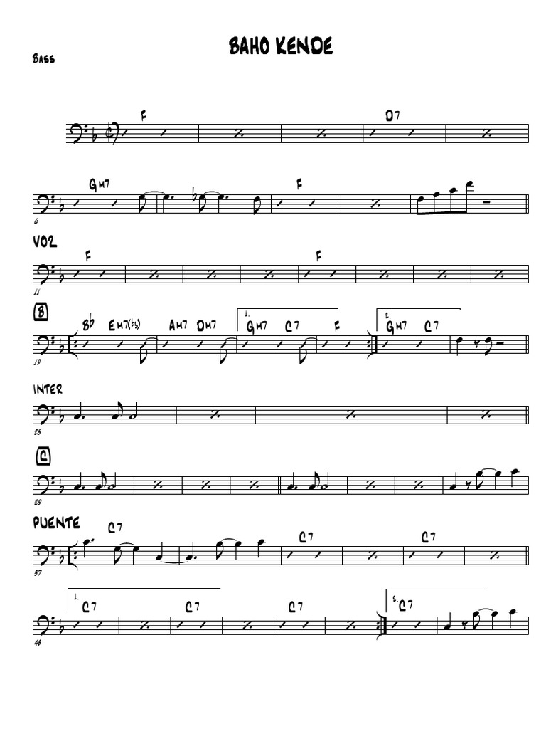 (Baho Kende - Bass - Mus) | PDF