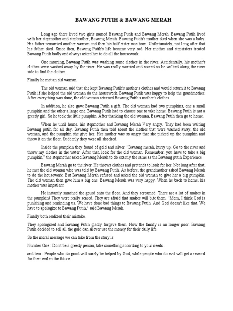 Teks Story Telling B. Inggris | PDF