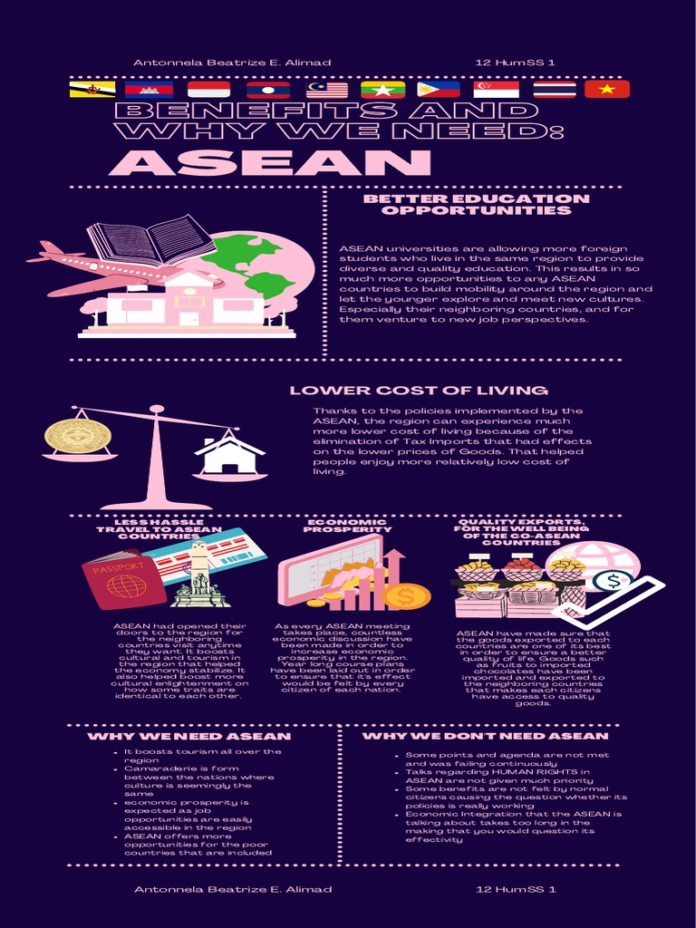 Asean: Benefits and Why We Need | Download Free PDF | Economics | Tourism