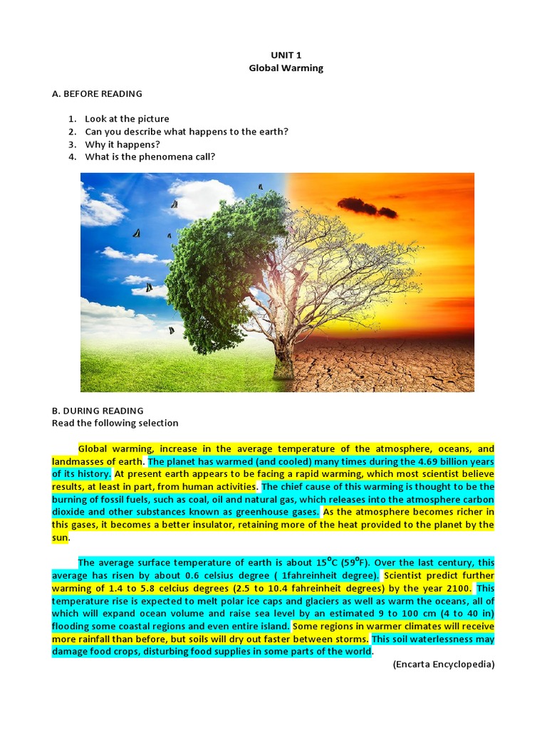 Engmat Global Warming | PDF | Climate Change | Earth