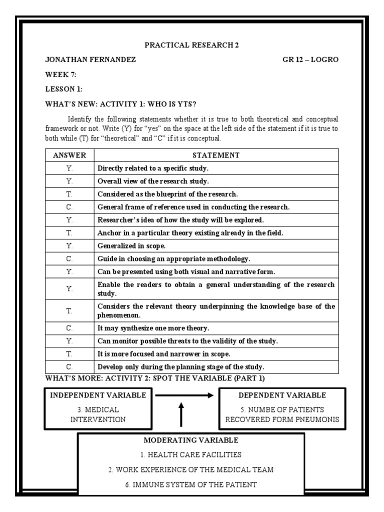 Practical Research 2 | PDF | Hypothesis | Falsifiability