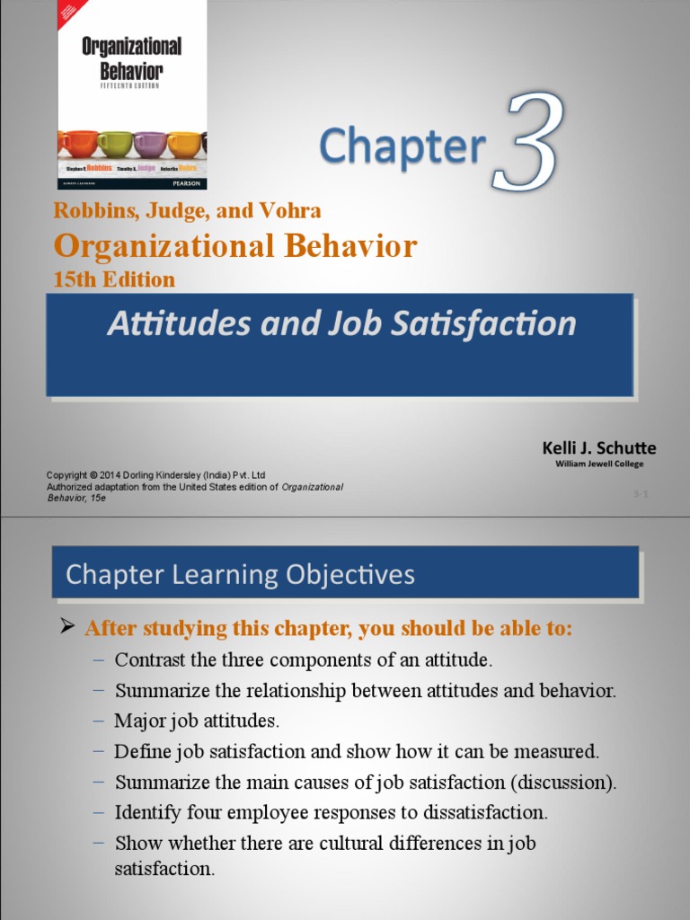 Organizational Behavior: Attitudes and Job Satisfaction | PDF | Job ...