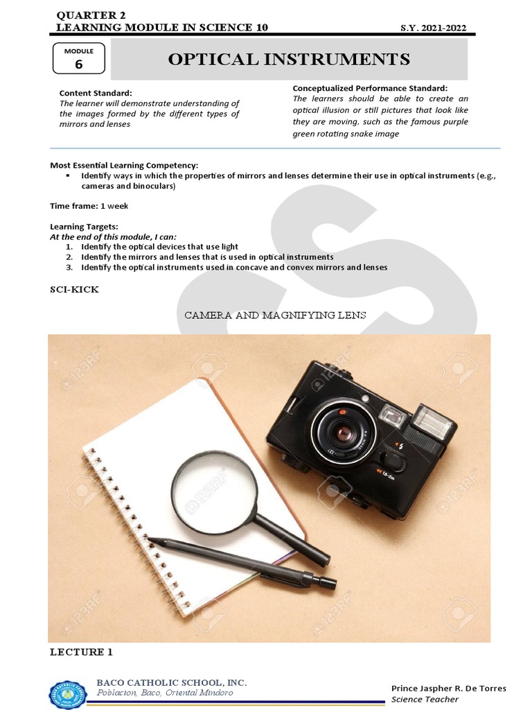 Optical Instruments Module | PDF | Optics | Natural Philosophy