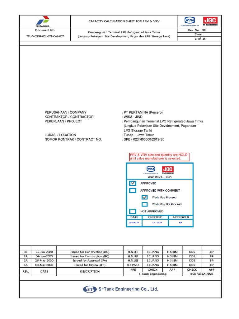 RTN - Ttu-V-2154-001-Ste-Cal-007 - 3B Capacity Calculation Sheet For ...