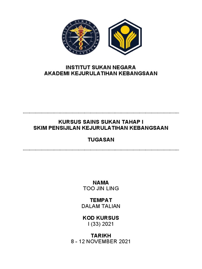 Template Tugasan KSS Tahap I | PDF