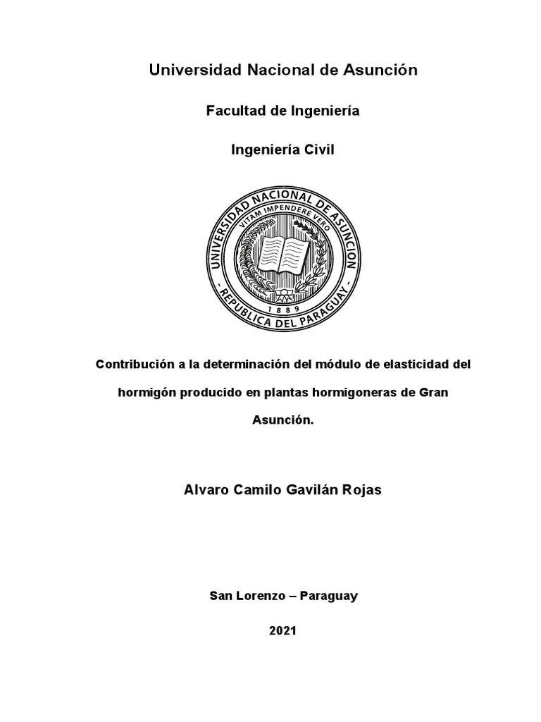Contribución A La Determinación Del Módulo de Elasticidad Del Hormigón ...
