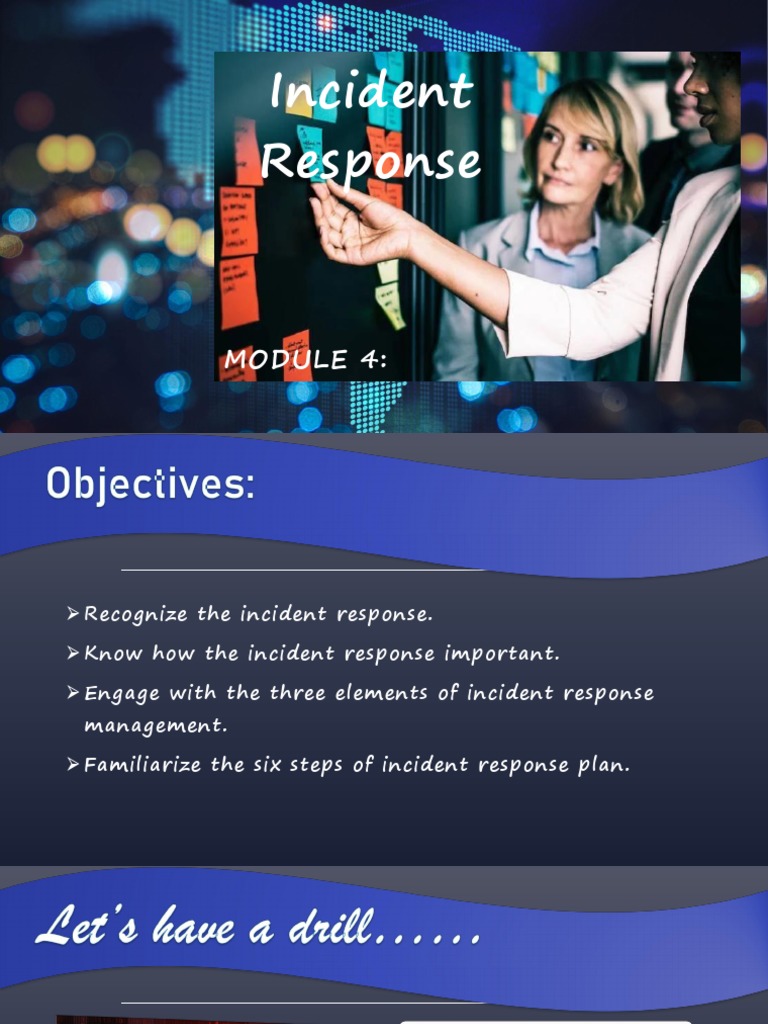 Module 4 Incident Response | PDF | Incident Management | Systems ...