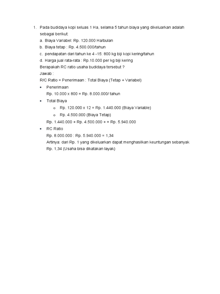 Contoh Soal Ratio | PDF | Memasak, Makanan, & Anggur | Sains & Matematika