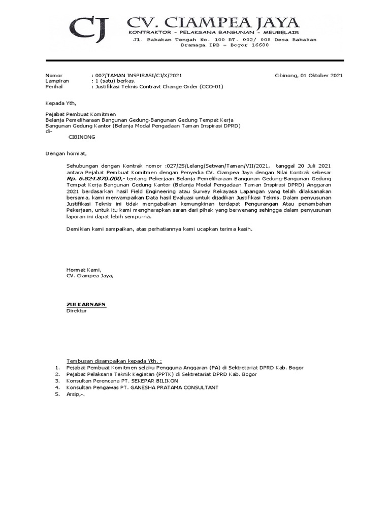 Contoh Permohonan Cco | PDF