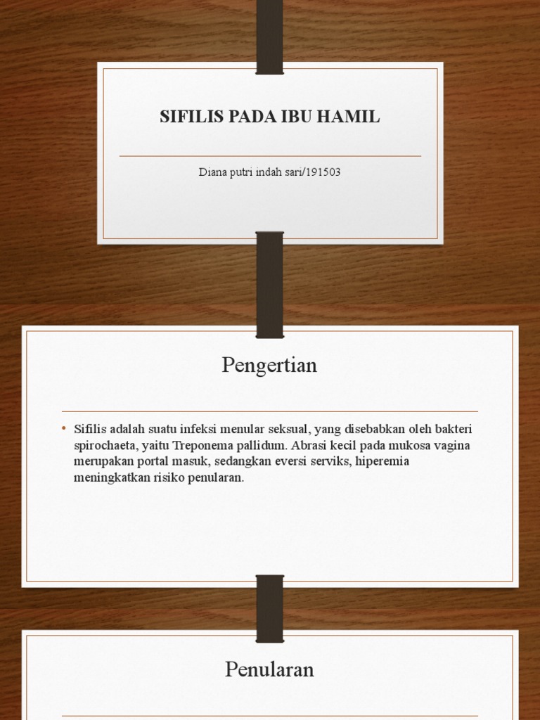 Sifilis Pada Ibu Hamil | PDF